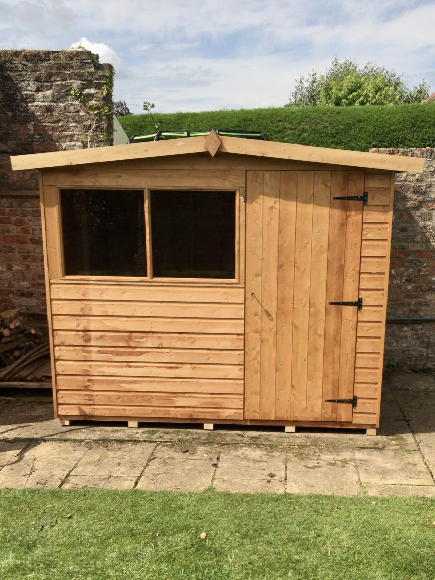 Albany Dart Reverse Apex Shed – Vertigrow Garden Buildings